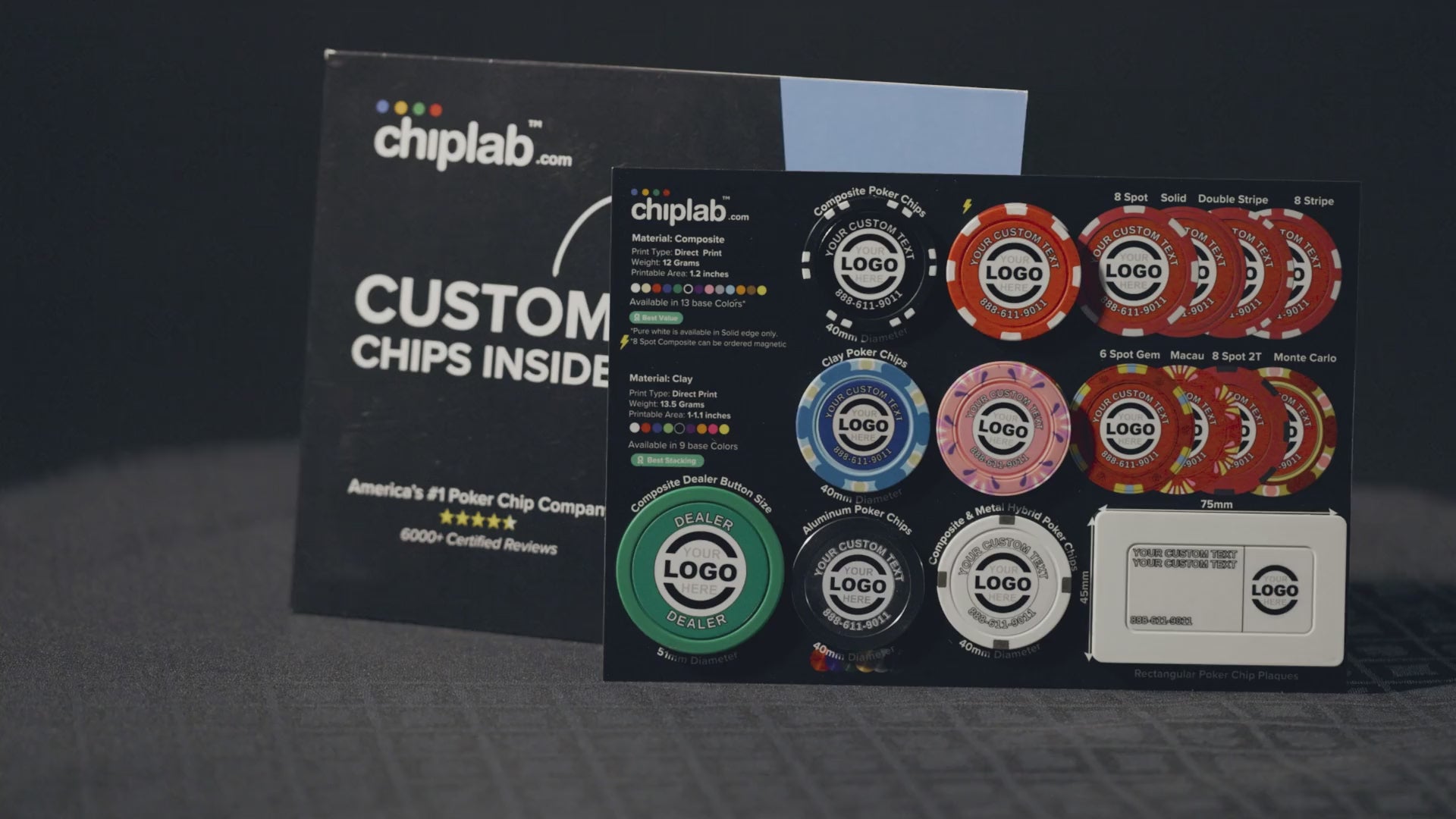 Poker Chip Sample Pack – ChipLab